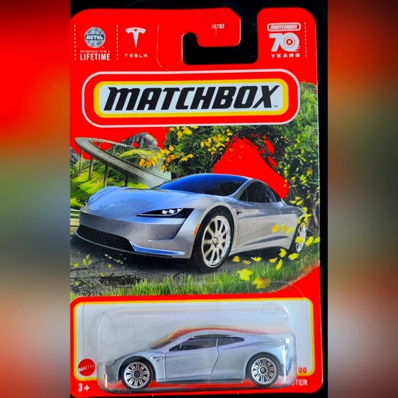 Mattel | Toys | Mattel Tesla Roadster Silver Diecast Toy Car | Poshmark